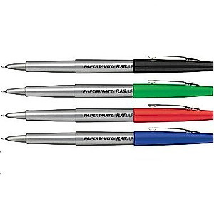 Paper Mate Flair Felt Tip Pen, Ultra Fine Point, Core Colors, 8 Count