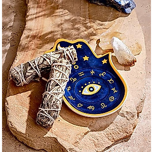 KARMA AND LUCK, Sage Boxes with Hamsa Plates for Energizing and Protecting Your Space, Gift your loved one's (Omniscient Energy)