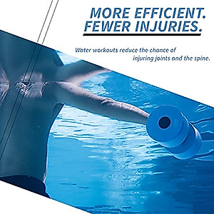 Sunlite Sports High-Density EVA-Foam Dumbbell Set, Water Weight, Soft Padded, Water Aerobics, Aqua Therapy, Pool Fitness, Water Exercise - Advanced Size (Black, X-Large)