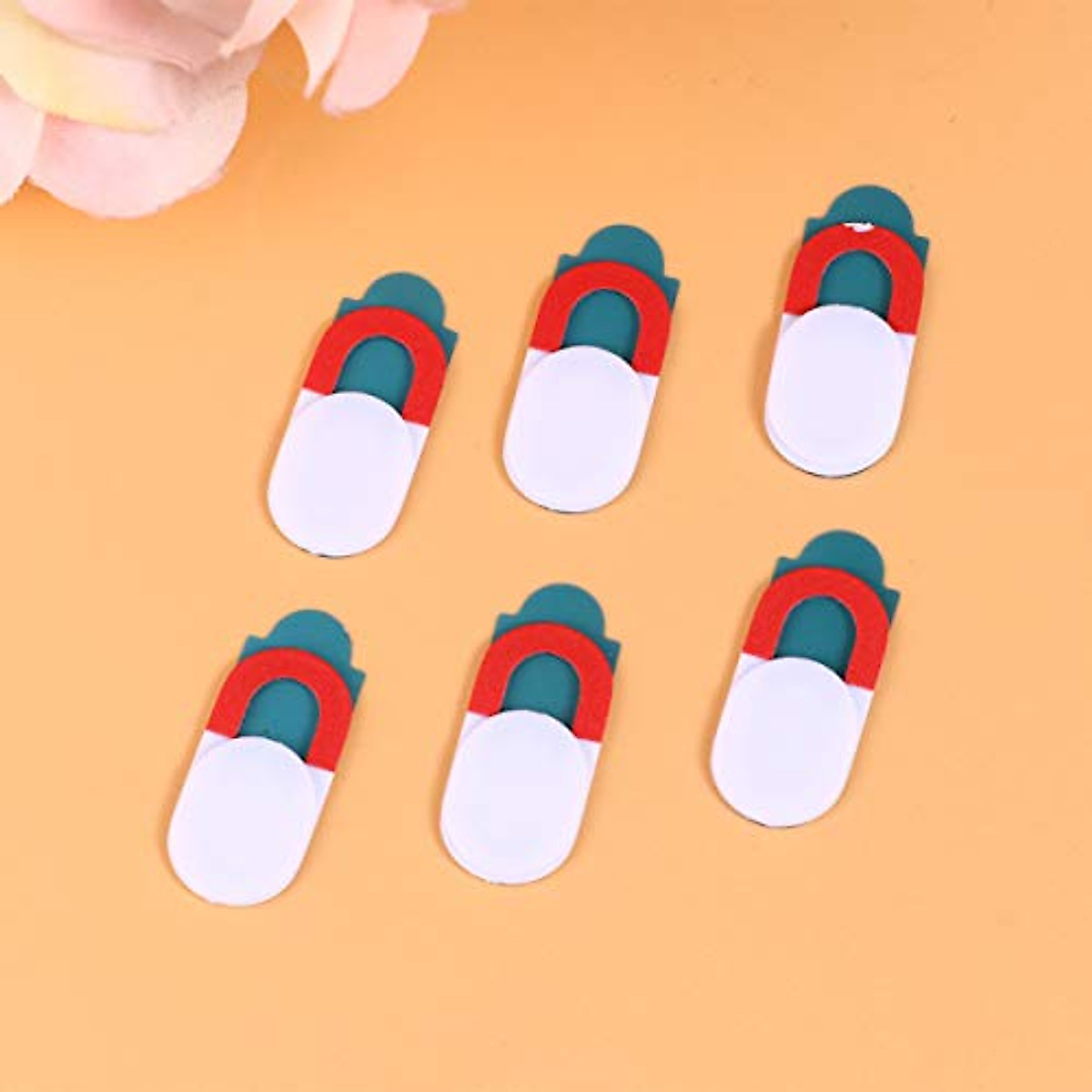 OSALADI Computer Camera Cell Phone Lens Cover 6pcs Webcam Cover Slide Privacy Cover Shutter Sticker Camera Cover Slide for Laptop Tablet Phone White Phone Privacy Slide Computadoras Laptop