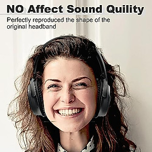 MOLOPPO Replacement Earpads Cushions for Bose QuietComfort 35 (QC35) & Quiet Comfort 35 II (QC35 ii) Headphones, Ear Pads with Softer Leather, Noise Isolation Foam, Added Thickness，Black