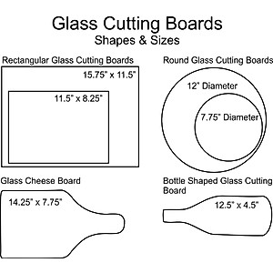 Water Lilies by Claude Monet Rectangular Glass Cutting Board - Medium - 11"x8"
