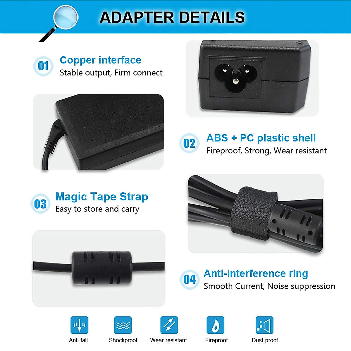 90W 20V 4.5A AC Adapter Charger Compatible with Lenovo Thinkpad T60 T61 T400 T410 T420 T430 T500 T510 T520 T530 X60 Z60 X200 X201 X220 X230 X61 L420 L430 Edge 14 15 E420 E430 E530 Power Supply