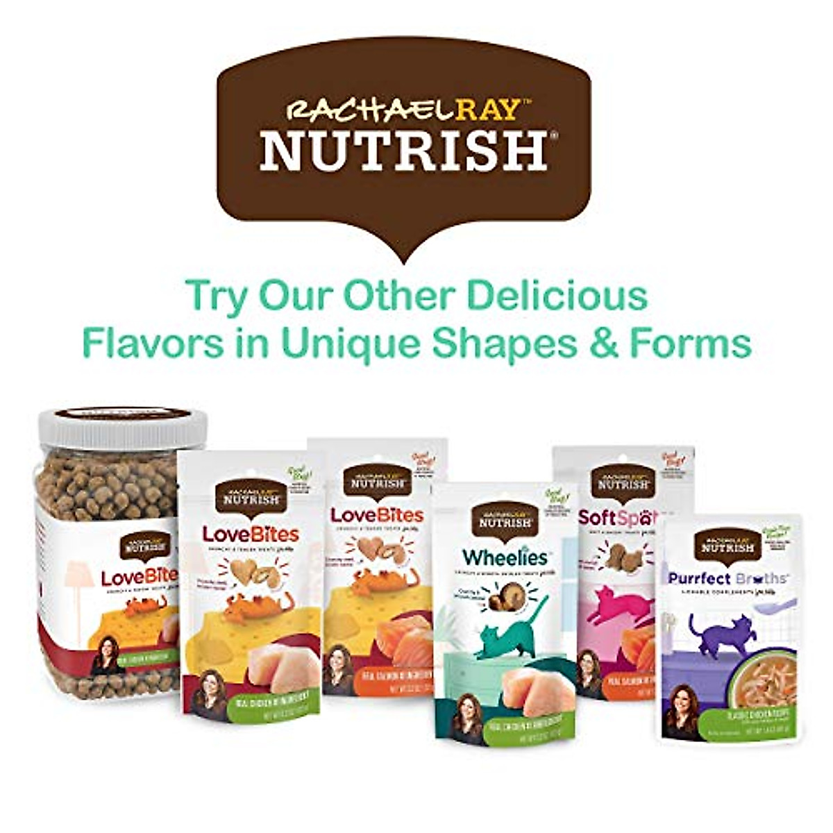 Rachael Ray Nutrish Purrfect Broths Natural Wet Cat Food, Variety Pack, 1.4 Ounce Pouch (Pack of 24), Grain Free