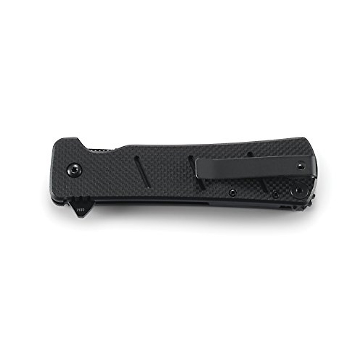 CRKT Goken Pocket Knife: EDC Folding Knife with Liner Lock, Field Strip Technology, Black EDP Osoraku Zukuri Modified Tanto Blade and G10 Handle 2920