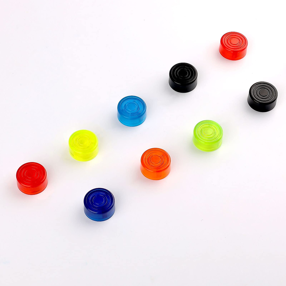 SAVITA 10pcs Guitar Effects Pedal Cap, Multicolor Pedal Footswitch Topper Effect Pedal Buttons Pedal Knob Caps Protection Cap for Guitar (8 Colors)