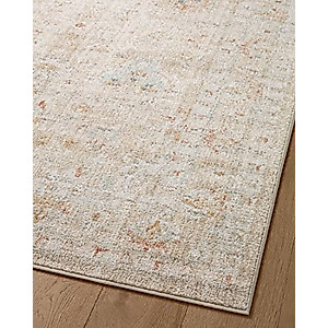 Loloi II Monroe Collection MON-05 Sand/Sunrise 6'-7" x 9'-3" Area Rug