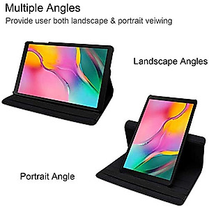 Case for Samsung Galaxy Tab A 10.1 2019, 360 Degree Rotating Stand Smart Case for Samsung Tab A 10.1 Inch Tablet [SM-T510/T515] 2019 Release (Purple)