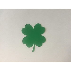 25 Four Leaf Clover Die Cuts Shamrock Cut Outs Green Paper Shamrock Die Cuts St Patrick's Day Decor Classroom Decor 4 Inch