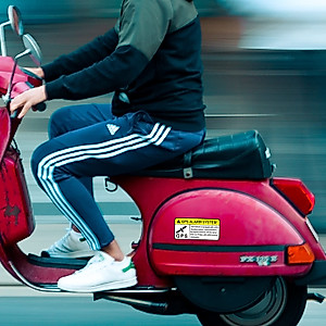 HMDZMR GPS Tracking Sticker, Self Adhesive Track Stickers, PVC Car Tracker Warning Stickers, GPS Tracker Sticker for Motorcycle Car Bike Truck Trailer Vehicles Safety Bumper (6 Pcs)