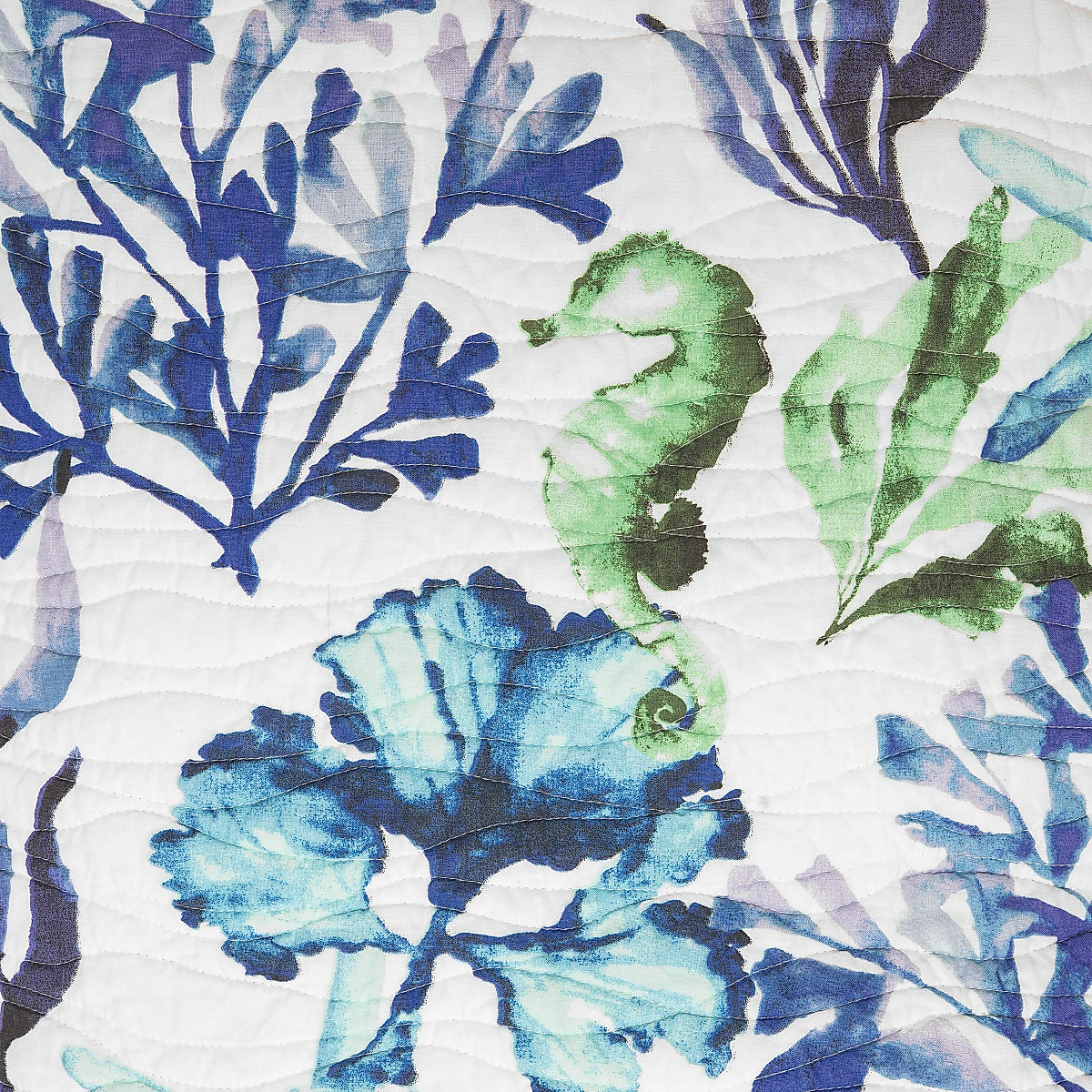 C&F Home Bluewater Bay King Cotton Quilt Set All-Season Oversized Reversible Nautical Coastal Beach Theme Bedspread 3 Pcs with Shams King 3 Piece Set Blue