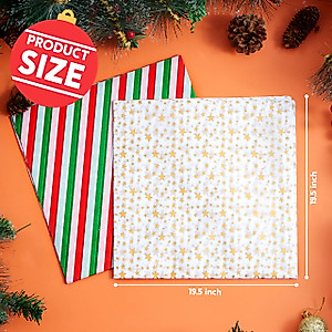 Joiedomi 150 Sheets Christmas Tissue Paper Assorted Design; Easy and Fast Gift Wrapping Accessory Perfect for present Boxes, Xmas Gift Wrapping Bags and Wine Bottles