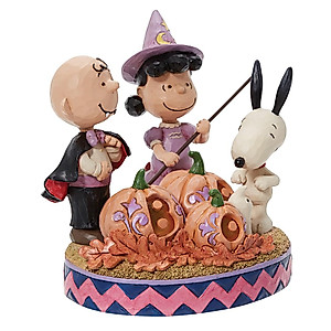 Enesco Peanuts by Jim Shore Peanuts The Gang Dressed for Halloween Figurine, 5.55 Inch, Multicolor