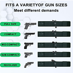 Crienten Belly Band Holster for Concealed Carry, Concealment Gun Holster for Men & Women, Waist Holsters Fits Taurus, Smith, Glock P238, Ruger LCP, S&W M&P Shield 9MM Most Pistols and Revolvers