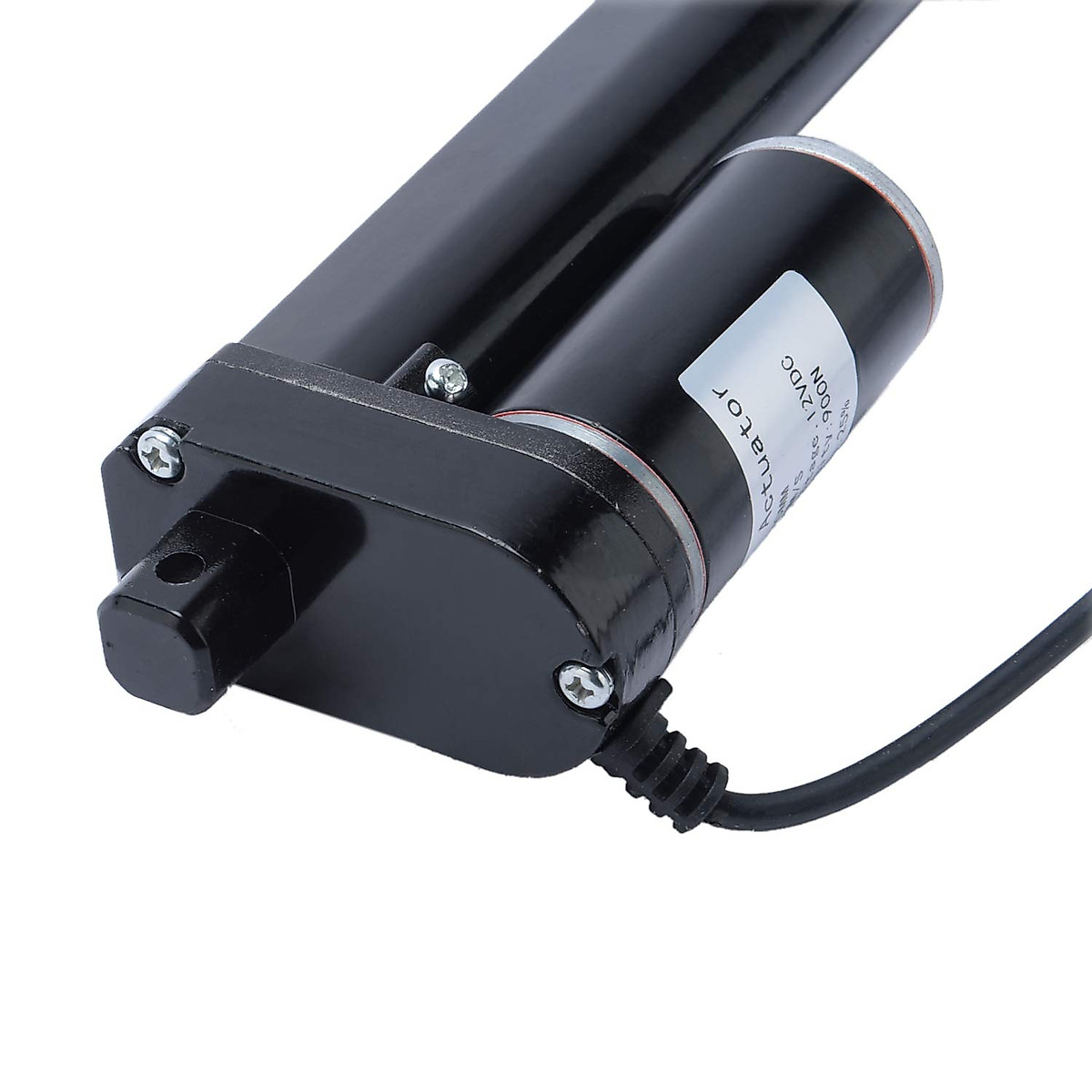 DasMarine 8" Stroke Linear Actuator with Mounting Bracket for Recliner TV Table Lift Massage Bed Electric Sofa,Linear Electric Actuator 225LBS Load Capacity 10mm/s Speed 12V DC,Black,Indoor Outdoor