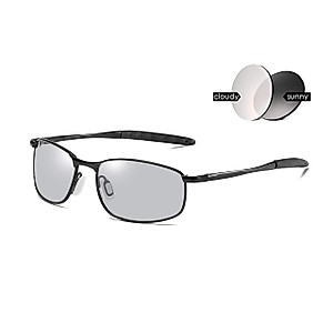 FEISEDY Classic Polarized Photochromic Sunglasses Driving Photosensitive Glasses B2444