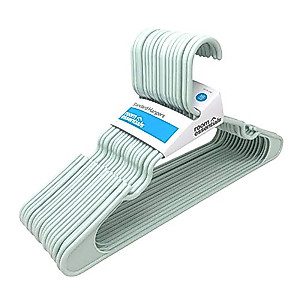 Standard Plastic Hangers - Aqua - 18-count