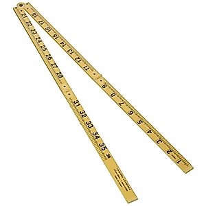 LEARNING ADVANTAGE Folding Meter Stick - Measure in Inches, Centimeters, Milimeters and Meters - Foldable Ruler for Metric and Imperial Measurement Systems