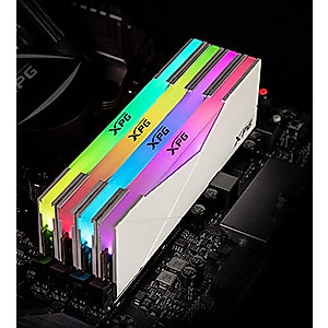 XPG DDR4 D50 RGB 16GB (2x8GB) 3200MHz PC4-25600 U-DIMM 288-Pins Desktop Memory CL16 Kit White (AX4U32008G16A-DW50)
