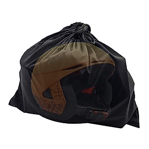 KOOUMOS Motorcycle Helmet Bag Ski Bag Backpack Large Storage Carrying Bags for Sport Riding Travel Motorcycle Bicycle Made of Nylon Cloth with Drawstring Bag (M*2Pack