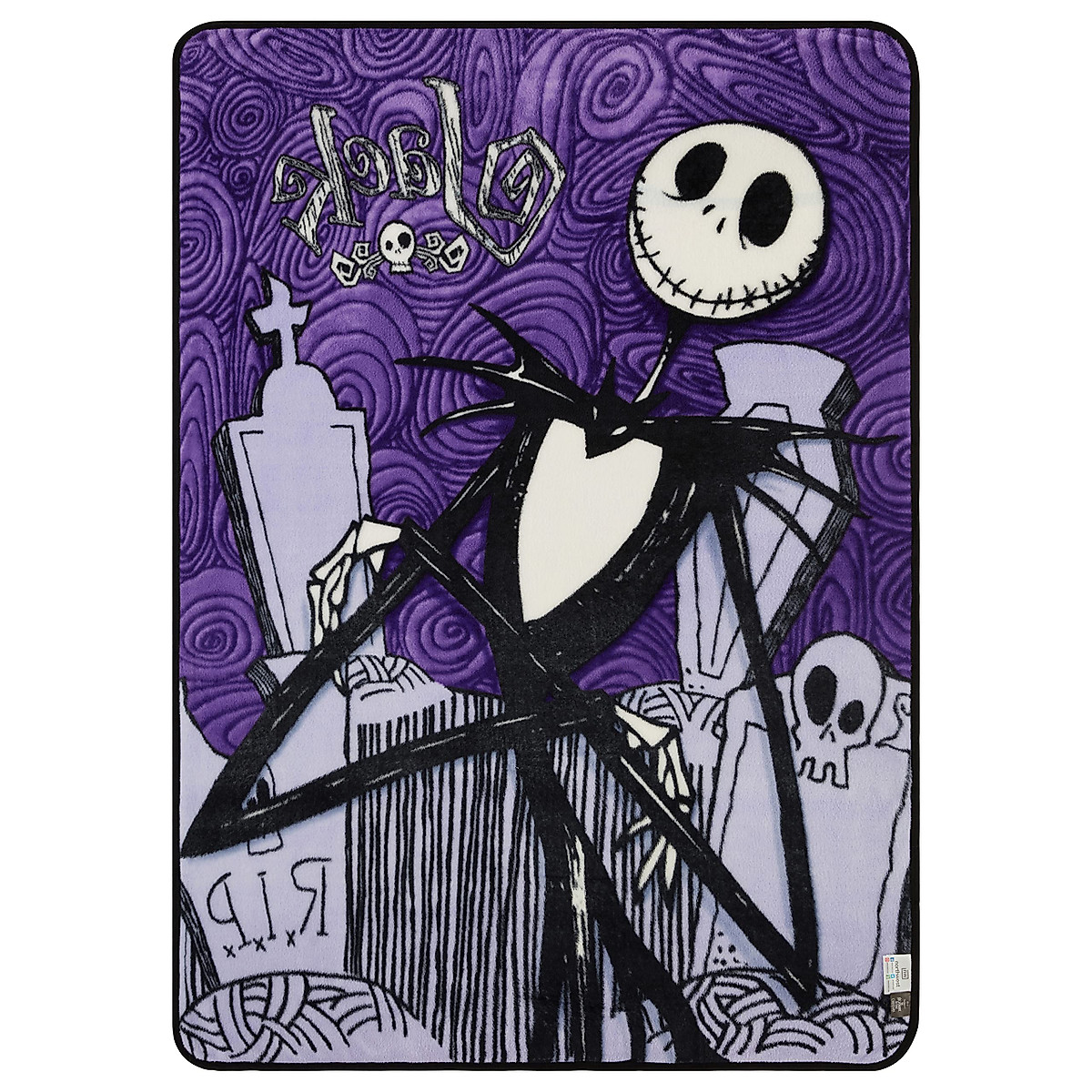 Disney Nightmare Before Christmas Throw Blanket - Nightmare Before Christmas Plush Fleece Throw Jack Skellington Throw Blanket (Jack Skellington)