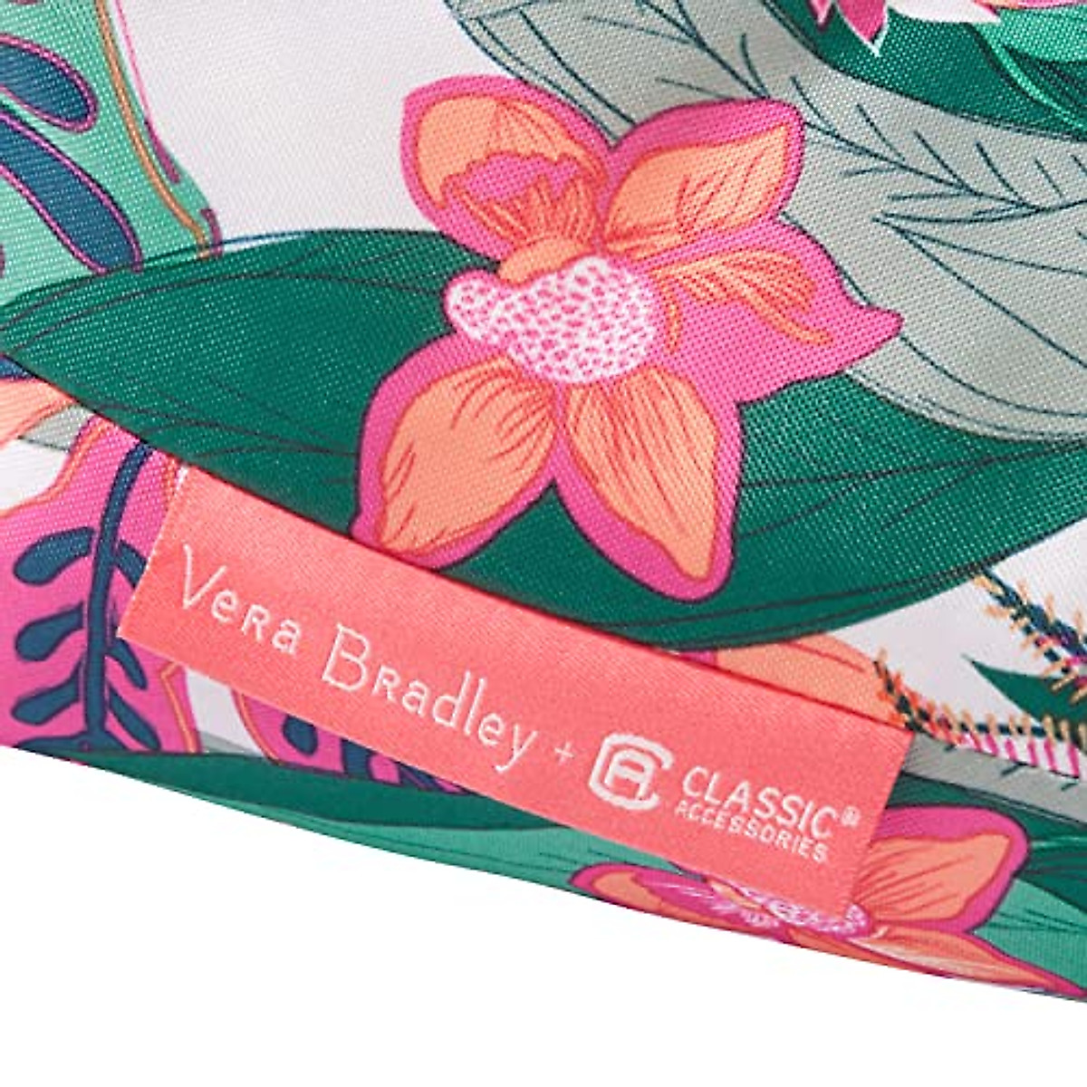 Vera Bradley by Classic Accessories Water-Resistant Patio Bench Cushion, 54 x 18 x 3 Inch, Rain Forest Canopy Coral, Patio Furniture Cushions