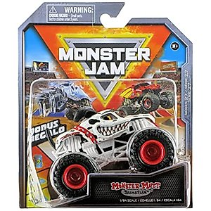 Monster Jam 2022 Spin Master 1:64 Diecast Truck with Bonus Accessory: Ruff Crowd Monster Mutt Dalmatian