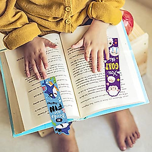3sscha 72Pcs Animals Bookmarks Shark Cartoon Hilarious Reading Bookmarks for Kids Teacher Student Classroom Reward Supplies Gift for Children Page Markers for Adults Reading Lover Home Office Library