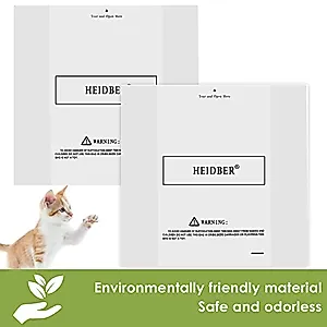 Cat Litter Box Liner Bags 80-Pack Fit For Robot Litter Line Box Automated Waste Drawer Liners 9-11 Gallons of Capacity,Replacement Cat Bags