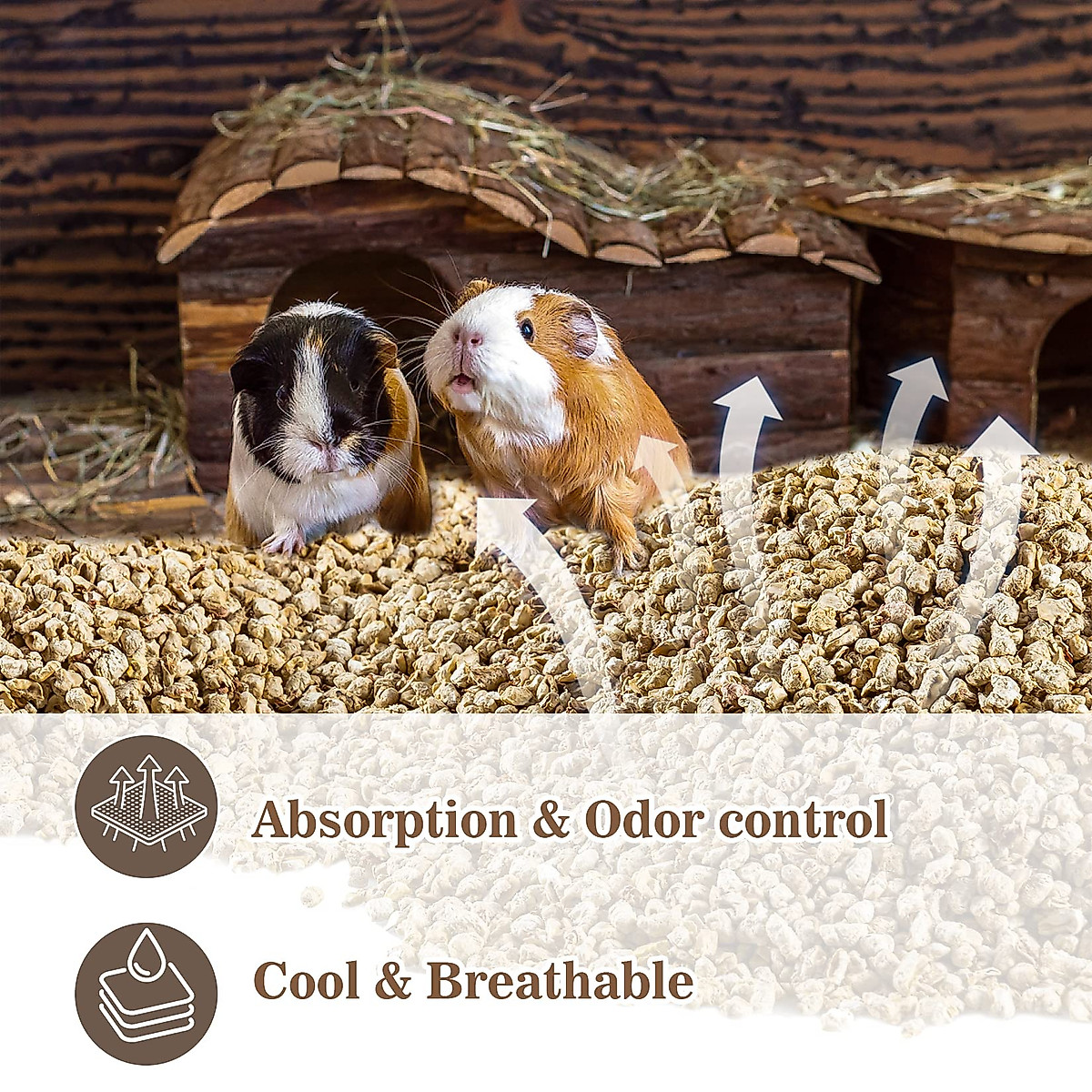 Sukh 308g Corn Cob Hamster Bedding - Guinea Pig Bedding Rabbit pet Bedding Guinea Pig Rabbit Litter Horse Bedding pellets Bunny Pig Hedgehog Chicken coop Reptile Chinchilla Animal Bedding