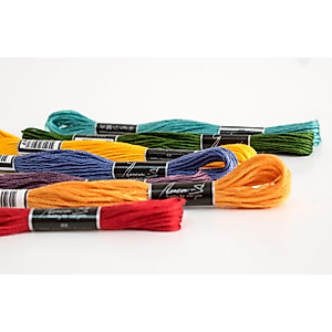 Premium Embroidery Thread Luca-S, 100% Giza cotton, Oeko TEX Certified Stranded Cotton - 137 / DMC 341 / Anchor 117