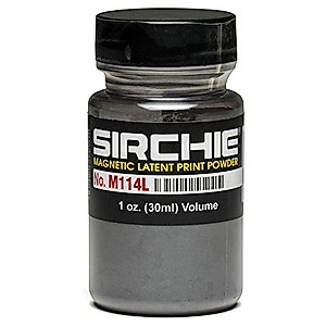 Black Magnetic Fingerprint Powder, 1 oz
