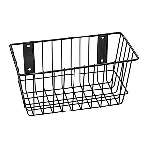 Rack Em Racks 9081-B Universal Wire Basket44; Black - 12 x 6 x 6 in.