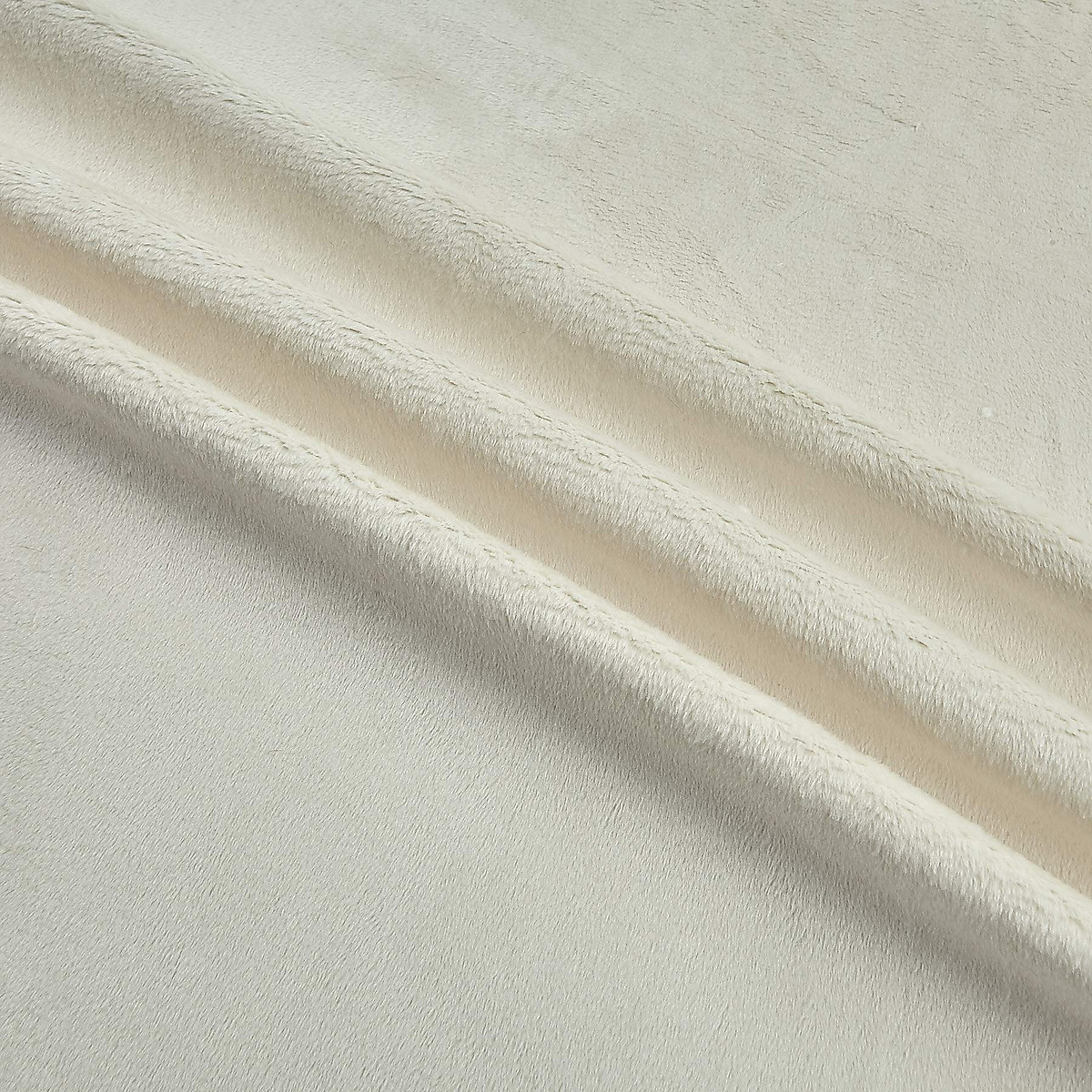 Shannon Minky Solid Cuddle 3 Ivory, Fabric by the Yard