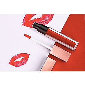 EVELIER Luxury Line: MUSE - Moisturizing Smooth Creamy Fruity Colors Lipstick Lipgloss - For Sexy Lips, Highly Pigmented, Instant Shine Lip Gloss (Raspberry Red)