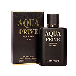 META-BOSEM Aqua Prive, Men's Cologne Eau de Toilette Natural Spray - Citrus Woody Notes - Fresh Scent - Great Holiday Gift - for All Day Use - a Classic Bottle, 3.4 Fluid Ounce/100Ml
