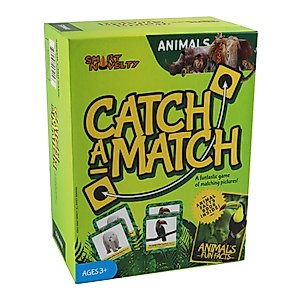 Memory Game - Animal Matching Game for Kids Ages 3 and Up - Animal Card Game Educational Learning Toy - Birthday for Boys and Girls (50 Pcs Matching Cards with 25 Pairs)