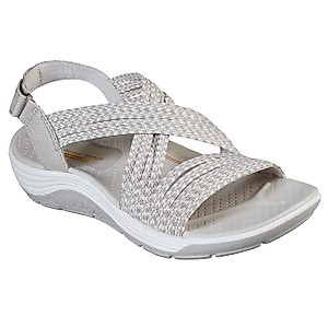 Skechers womens Sporty Sport Sandal, Natural, 7 US