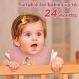 SWIMFUN Personalized Muslin Bib for Baby Girl & Boy, 1 Pack Baby Bandana Drool Bib with Custom Name, Cotton Baby Bib for Drooling and Teething