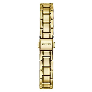 GUESS Women Quartz Watch with Stainless Steel Strap, Gold, 12 (Model: GW0244L2)