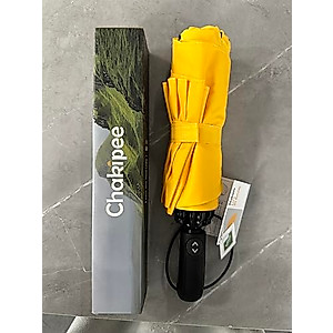 Chakipee Travel Inverted Umbrella Compact Windproof- Automatic reverse Umbrellas for Rain - Folding Portable 48inch Span, 10 Ribs Large Umbrella