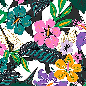 Vera Bradley Women's Recycled Lighten Up Reactive Large Car Tote, Island Floral, One Size