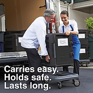 METRO Mightylite ML400-BL Insulated Front-Load Pan Carrier, Black