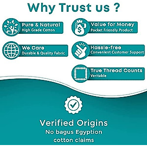 Feather & Stitch Softest 100% Cotton Sheets, Queen Size Sheet Sets, 4 PC Set, 300 Thread Count Percale Weave Bedding, 16" Deep Pocket, Cooling Sheets, Breathable Bed Set (Yellow Diamond)