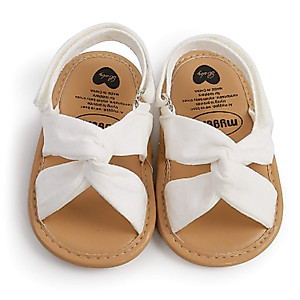 Baby Girl Sandals Summer Shoes Bowknot Soft Sole Infant Girls Princess Dress Flats First Walker Shoes 6-12 Months