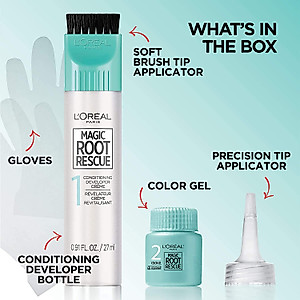 L’Oréal Paris Magic Root Permanent Hair Color, 10 Minute Hair Dye Kit to Rescue Roots with 100% Gray Hair Coverage, 4R Dark Auburn Red, 2 Pack (Packaging May Vary)