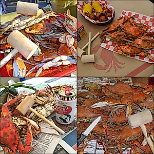 18 Pieces Wooden Hammers, Cute Mini Hammers for Crafts and Breakable Heart Chocolate