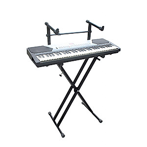 Miwayer Keyboard Stand Extension Adapter for X-Style Keyboard Stand, 2 tier keyboard stand Adjustable Width (Keyboard Stand Extension)