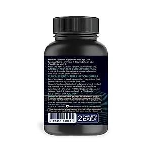 AZO Men Prostate and Urinary Defense, Clinical Strength Prostate Supplement for Men, Promotes Healthy Prostate Function and Size*, Supports Healthy Urine Flow*, 60 Count