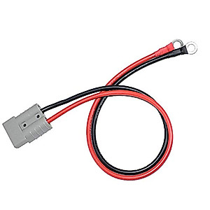 LIXINTIAN 10AWG Battery Adapter Cable，with O-Type Terminal and 45A Connector-1 m/3.28ft